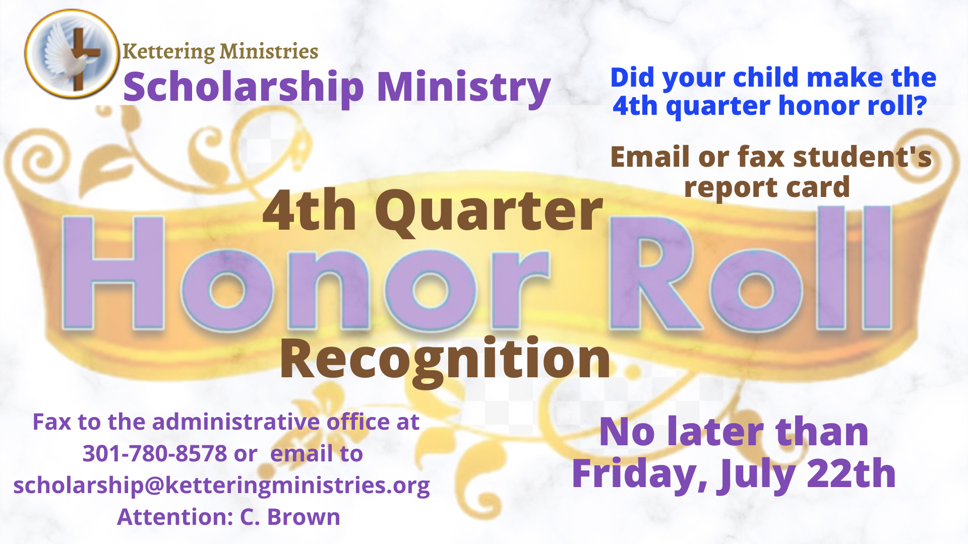 Upcoming Events – Kettering Ministries