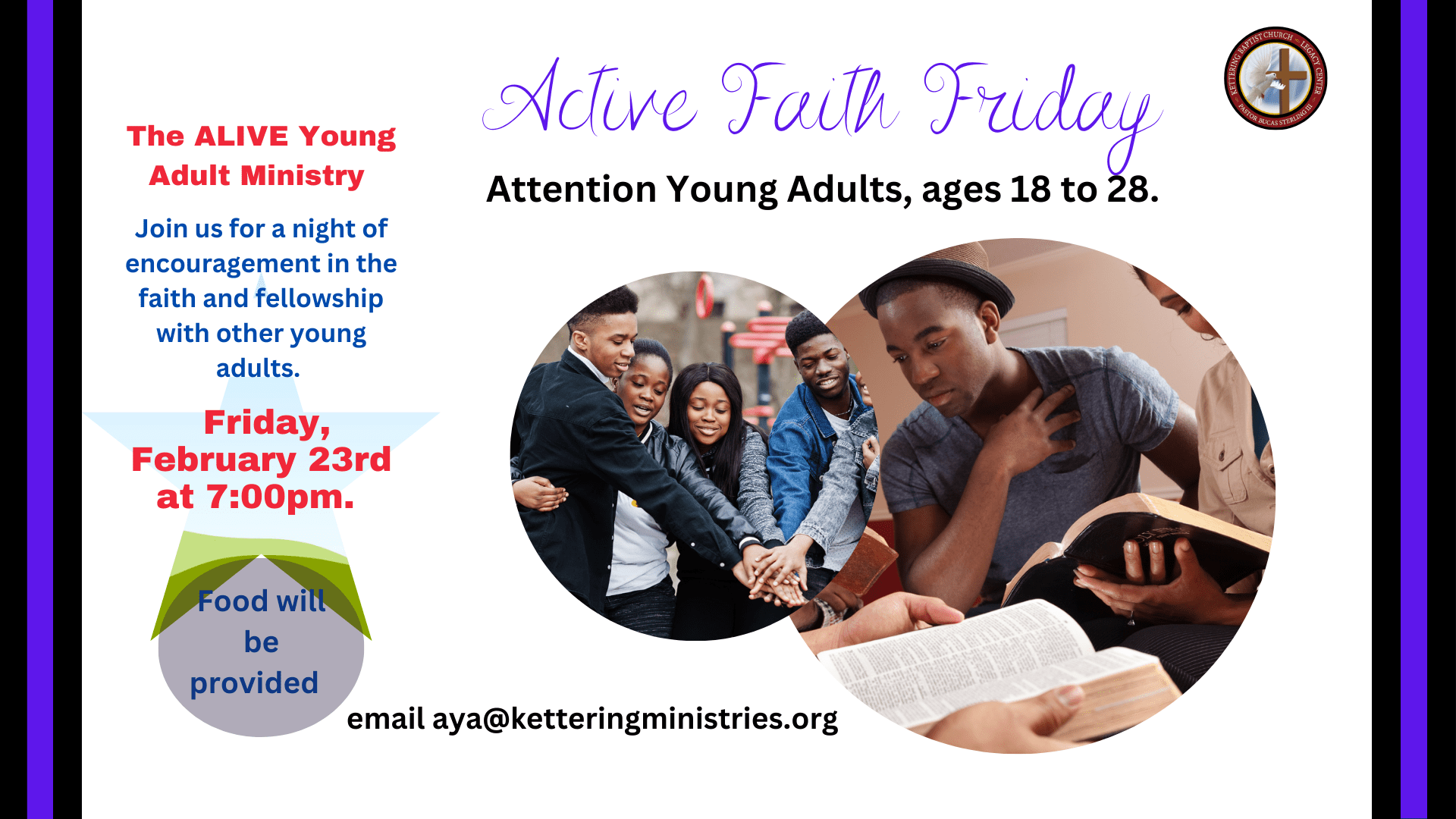 Events from March 17 – April 7 – Kettering Ministries